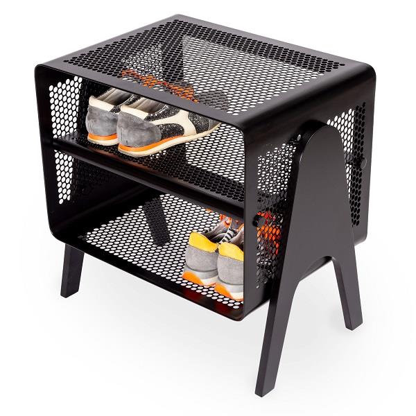 Gulvreol i sort til sko og anden opbevaring fra Tica